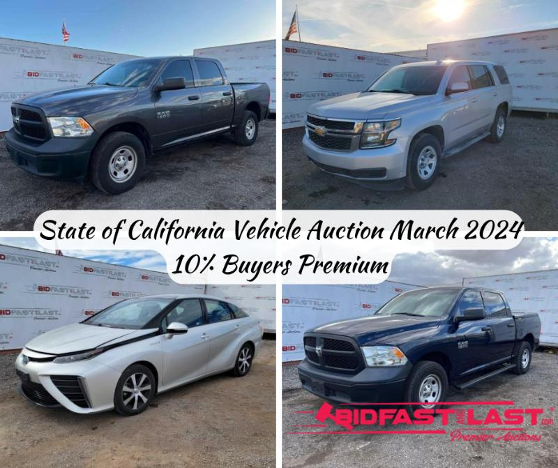 State of California Vehicle Auction March 2024 | EstateSales.org