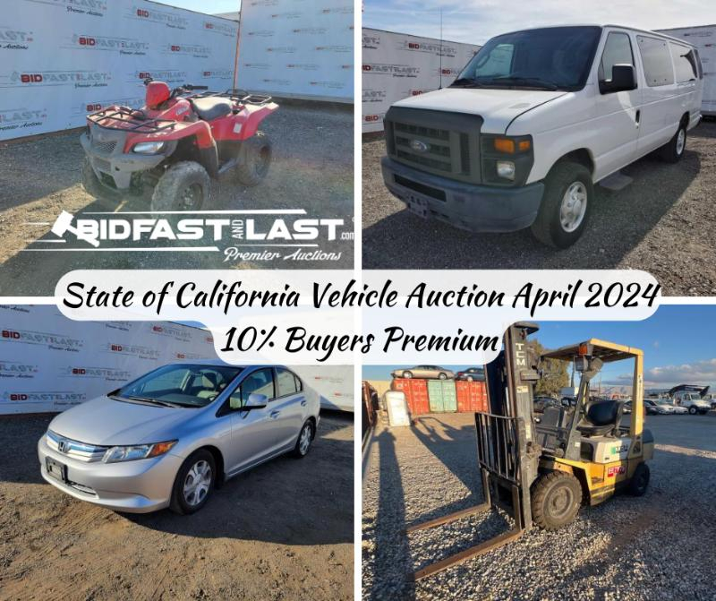 State of California Vehicle Auction April 2024 | EstateSales.org